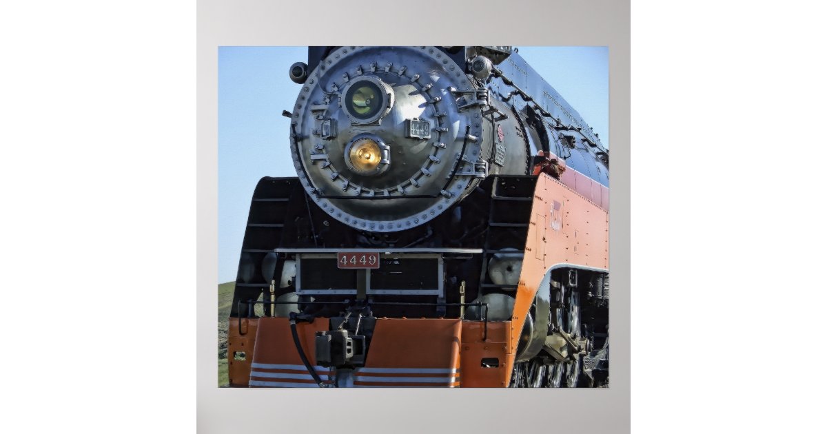 Daylight Express Steam Locomotive Poster | Zazzle
