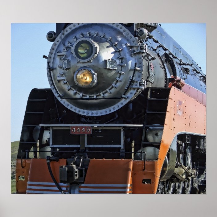 Daylight Express Steam Locomotive Poster | Zazzle.com