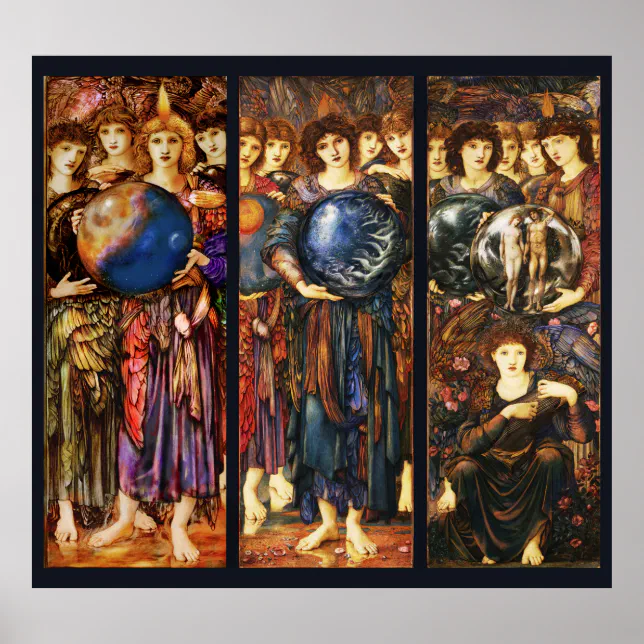DAYS OF CREATION ANGELS Fourth, Fifth,Sixth Day Poster | Zazzle