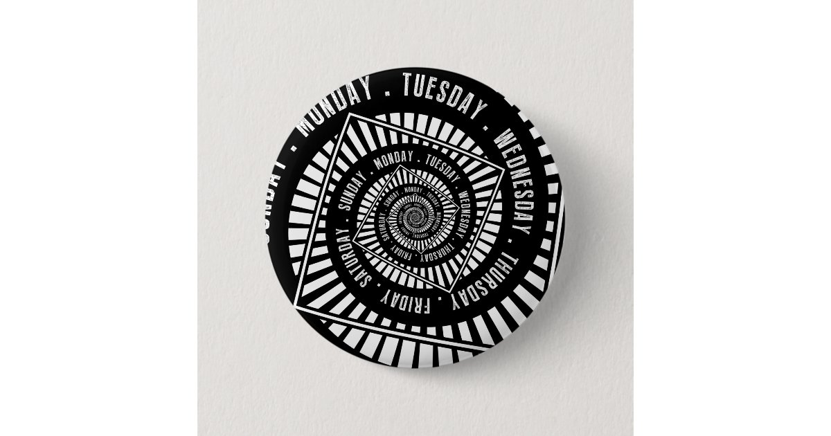 Days of the Week Button | Zazzle