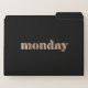 Days of The Week Monday Tuesday Wednesday Gold File Folder | Zazzle