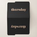 Days of The Week Thursday Friday Saturday Gold File Folder | Zazzle