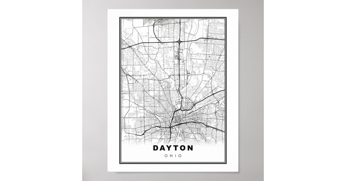 Dayton Map Poster | Zazzle