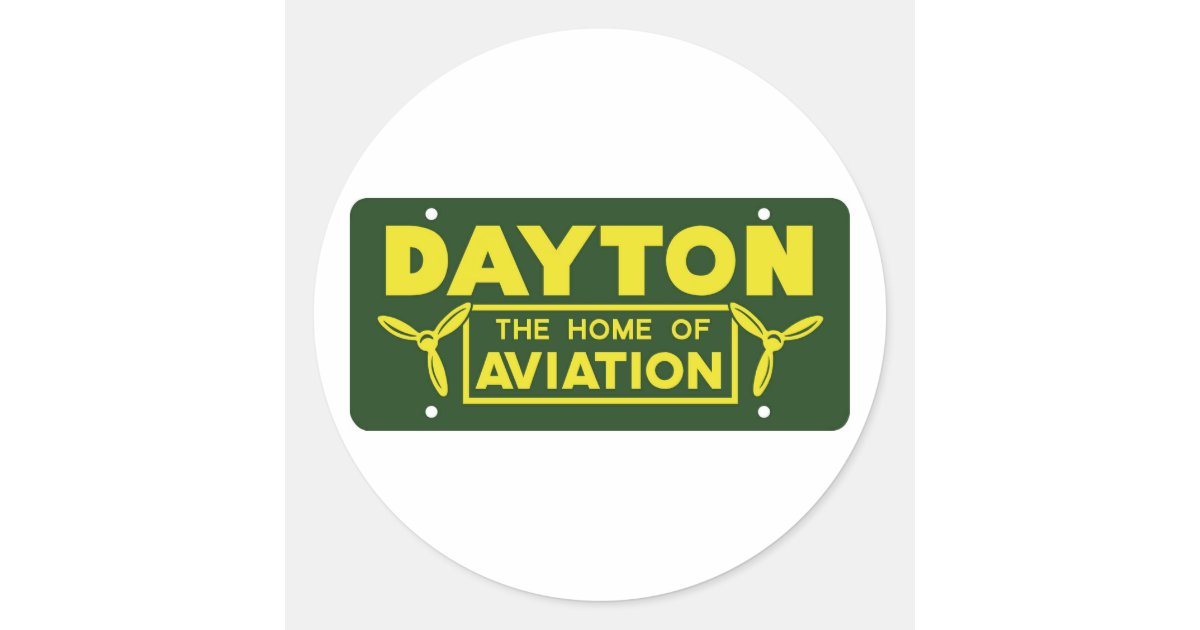 Dayton Ohio Classic Round Sticker | Zazzle