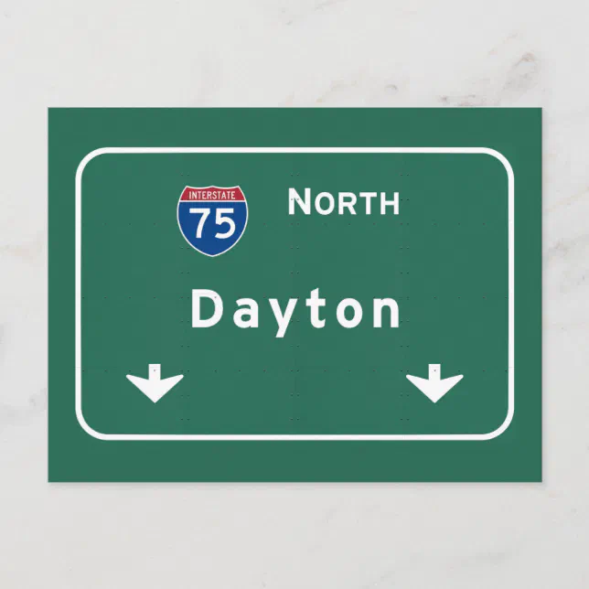 Dayton Ohio oh Interstate Highway Freeway : Postcard | Zazzle
