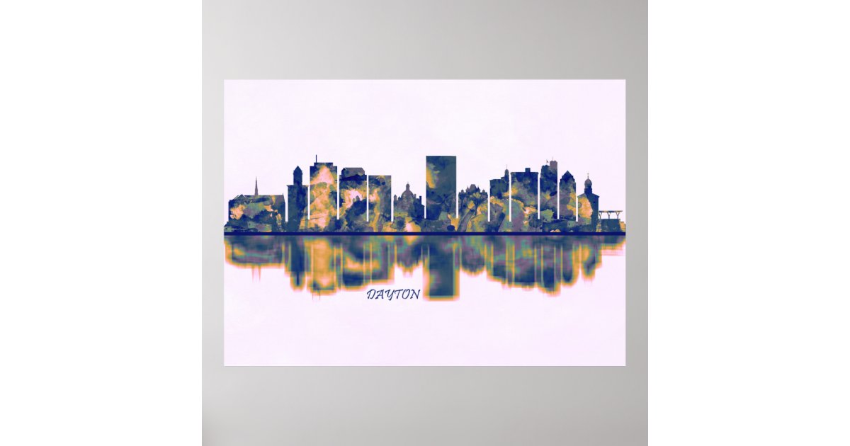 Dayton Skyline Poster | Zazzle