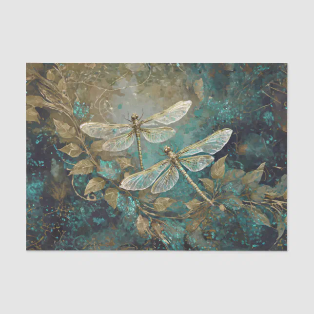 Dazzling Dancing Dragonflies, Gossamer Wings Tissue Paper | Zazzle