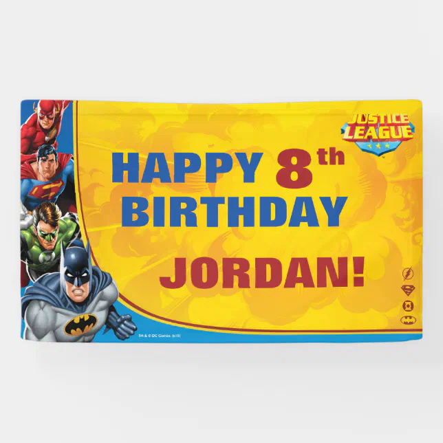 DC Comics | Justice League - Birthday Banner | Zazzle