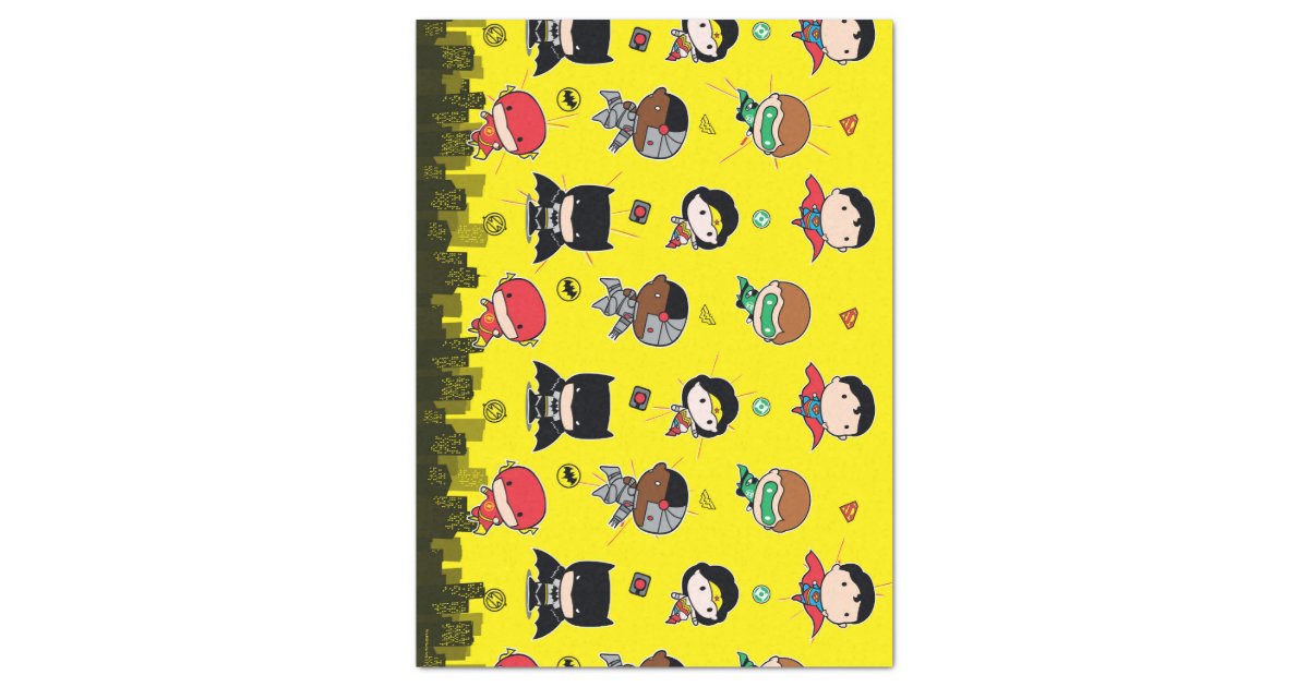 DC Comics | Justice League - Chibi Birthday Tissue Paper | Zazzle.com
