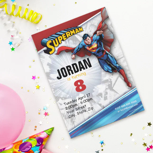 DC Comics | Superman - Birthday Invitation | Zazzle