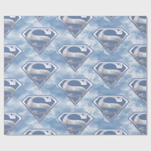 DC Comics | Superman | Cityscape Logo Wrapping Paper | Zazzle
