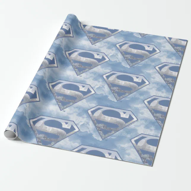 DC Comics | Superman | Cityscape Logo Wrapping Paper | Zazzle
