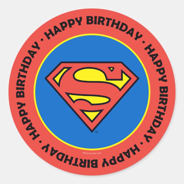DC Comics | Superman | Classic Logo Classic Round Sticker | Zazzle