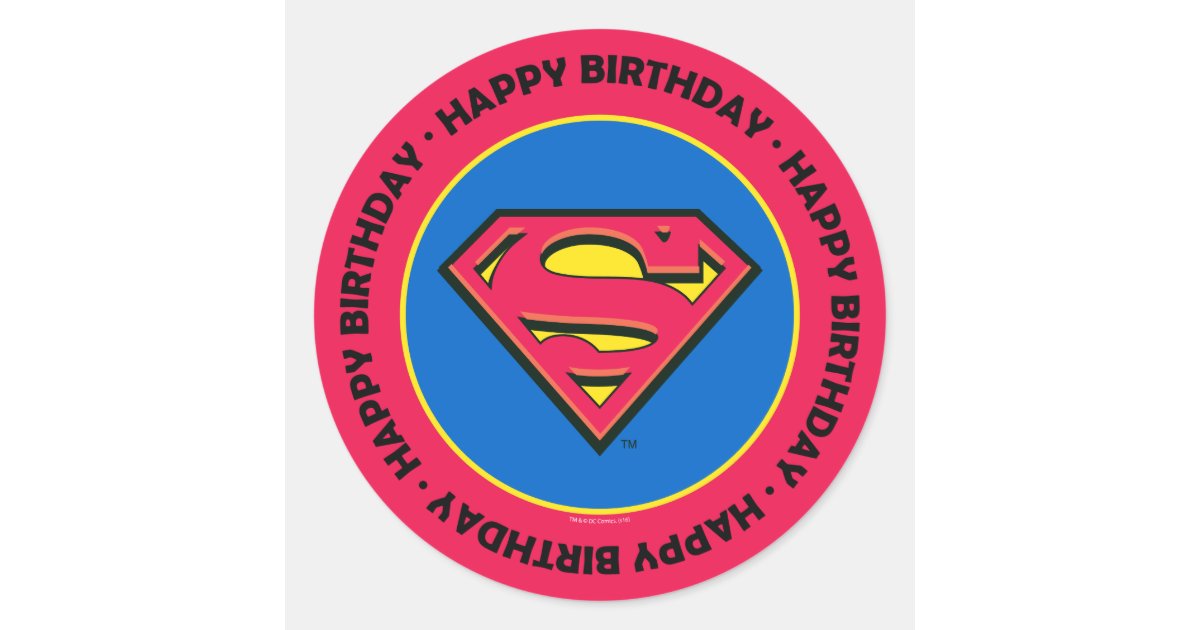 DC Comics | Superman | Classic Logo Classic Round Sticker | Zazzle