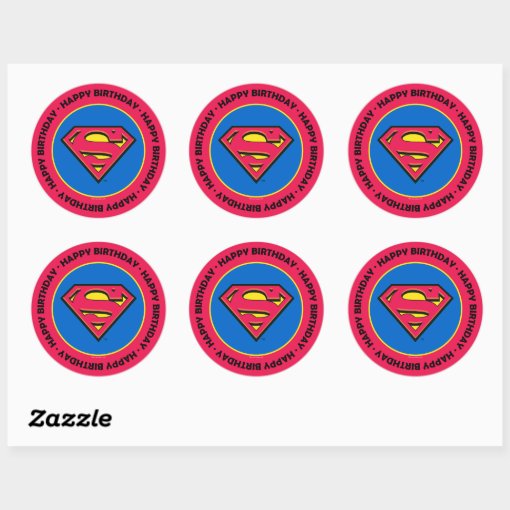 DC Comics | Superman | Classic Logo Classic Round Sticker | Zazzle