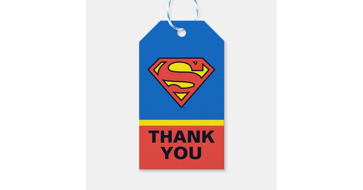 DC Comics | Superman | Classic Logo Gift Tags | Zazzle