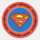 DC Comics | Superman | Classic Logo Round Sticker | Zazzle