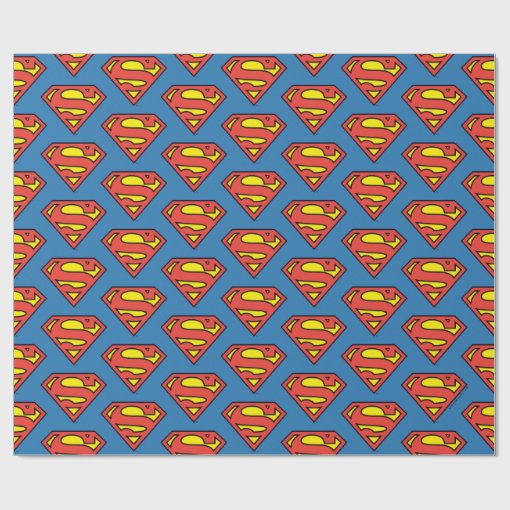 DC Comics | Superman | Classic Logo Wrapping Paper | Zazzle
