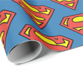 DC Comics | Superman | Classic Logo Wrapping Paper | Zazzle