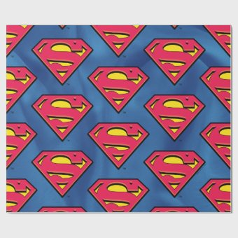 DC Comics | Superman | Classic Logo Wrapping Paper | Zazzle