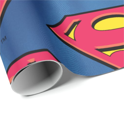 DC Comics | Superman | Classic Logo Wrapping Paper | Zazzle