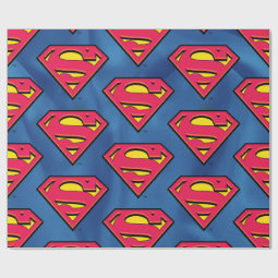 DC Comics | Superman | Classic Logo Wrapping Paper | Zazzle