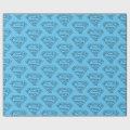 DC Comics | Superman S-Shield | Black Logo Wrapping Paper | Zazzle