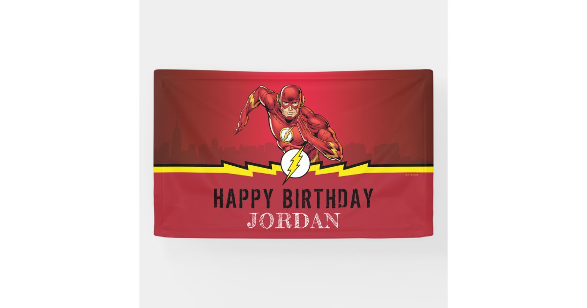 DC Comics | The Flash Birthday Banner | Zazzle