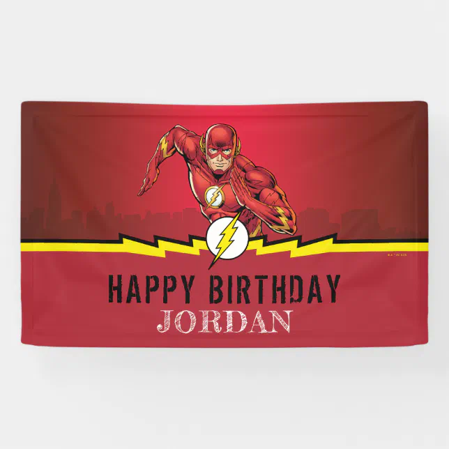 DC Comics | The Flash Birthday Banner | Zazzle