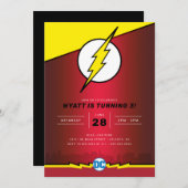 DC Comics - The Flash | Birthday Invitation | Zazzle