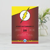 DC Comics - The Flash | Birthday Invitation | Zazzle