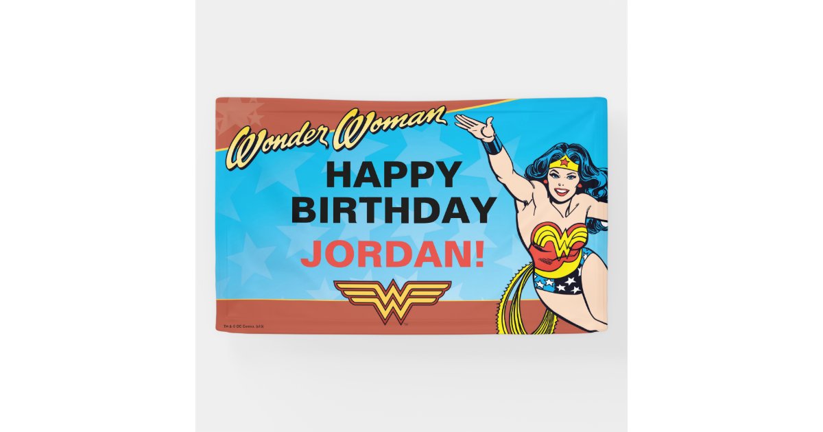 DC Comics | Wonder Woman Birthday Banner | Zazzle