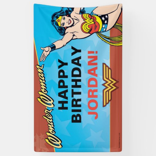 DC Comics | Wonder Woman Birthday Banner | Zazzle