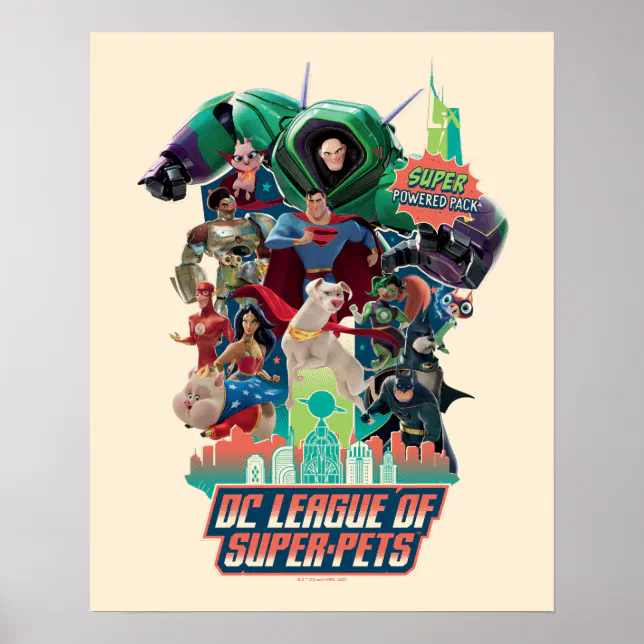 DC League of Super-Pets Battle for Metropolis Poster | Zazzle