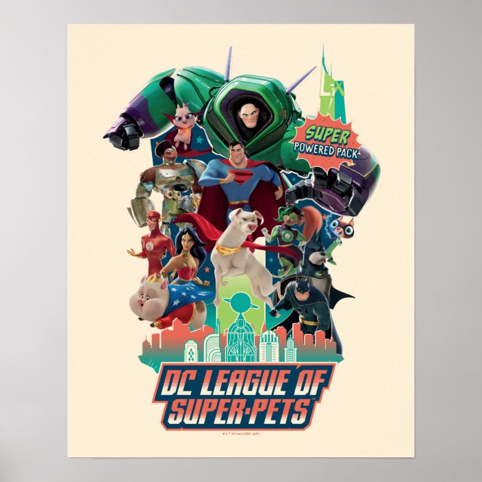 DC League of Super-Pets Battle for Metropolis Poster | Zazzle.com