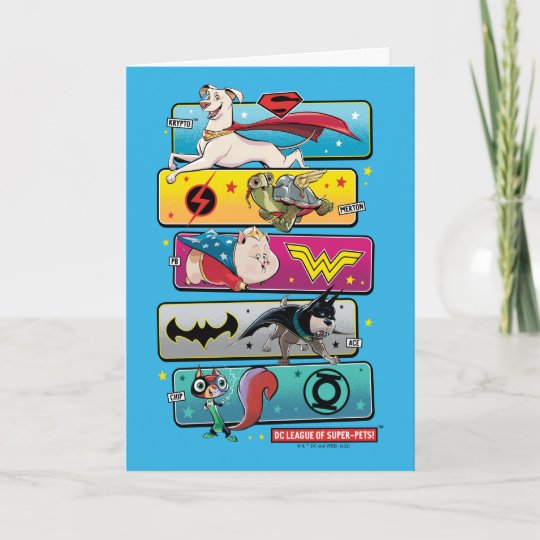 DC League of Super-Pets Panels Card | Zazzle.com