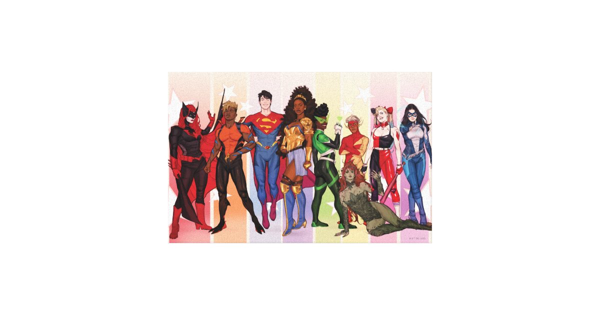 DC Pride Comic Cover 2022 Variant Canvas Print | Zazzle