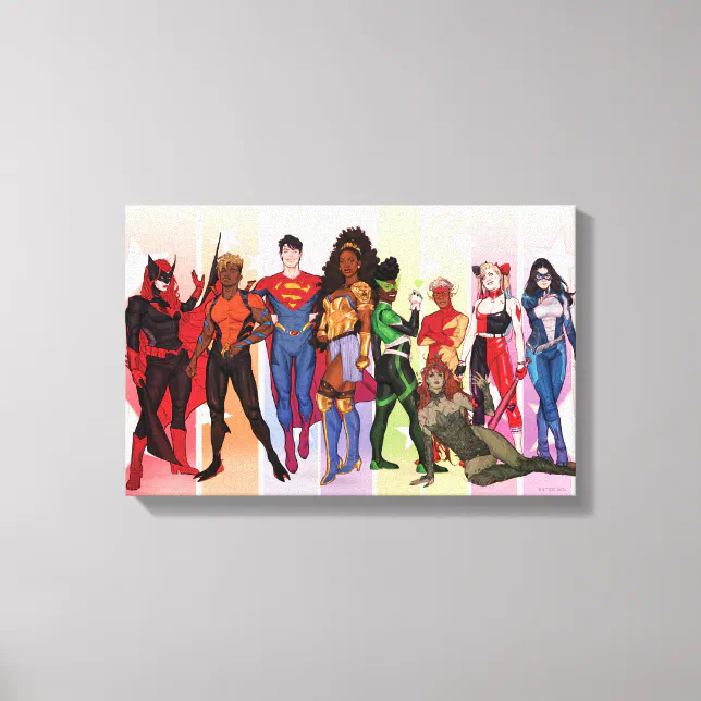 DC Pride Comic Cover 2022 Variant Canvas Print | Zazzle