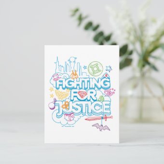 DC Super Hero Girls Fighting For Justice Postcard | Zazzle