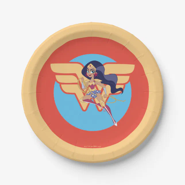 DC Super Hero Girls Wonder Woman Paper Plates | Zazzle