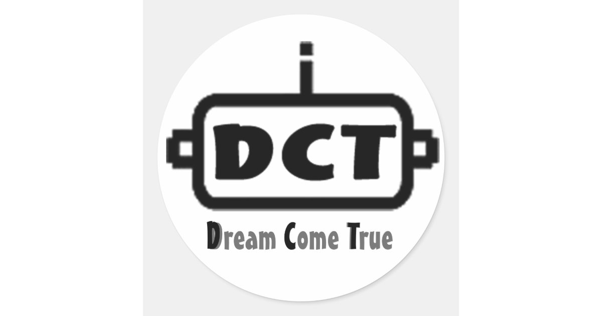 DCT logo Classic Round Sticker | Zazzle