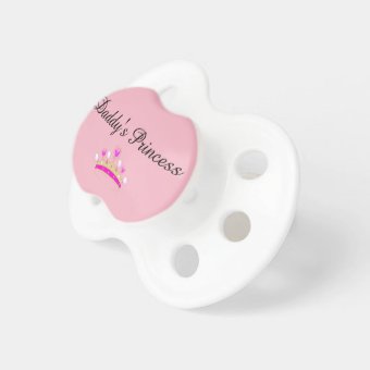 DD/lg "Daddy's Princess" Paci Pacifier | Zazzle
