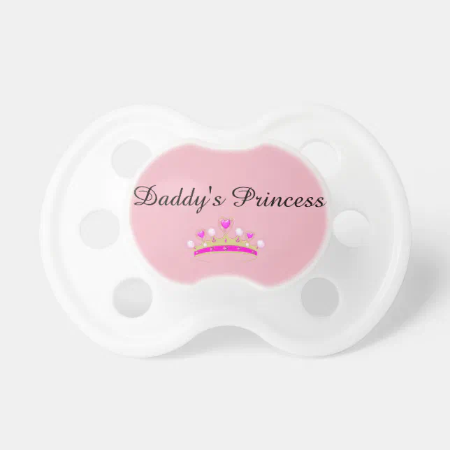 DD/lg "Daddy's Princess" Paci Pacifier | Zazzle