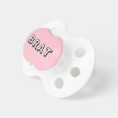 DDLG / Abdl Pink & White BRAT Pacifier | Zazzle