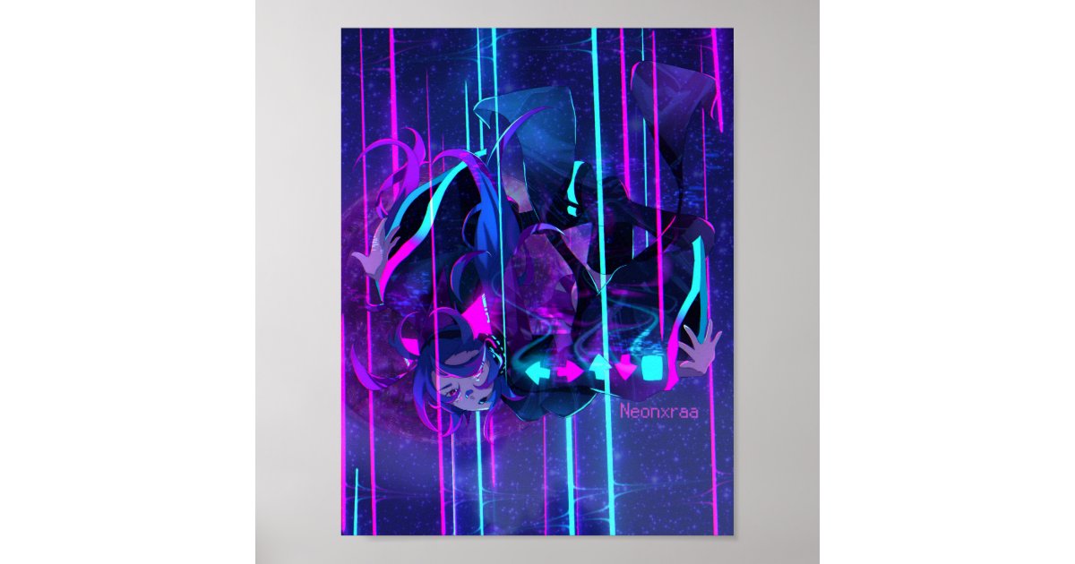 DDR Anime Girl Poster | Zazzle