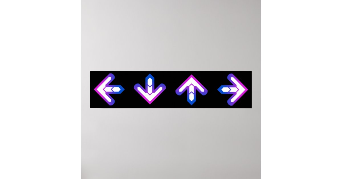 DDR Arrows Poster | Zazzle
