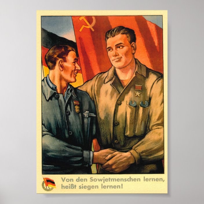 DDR Era Propaganda Poster | Zazzle.com