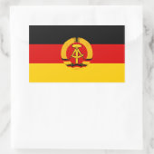 DDR Flag Rectangular Sticker | Zazzle