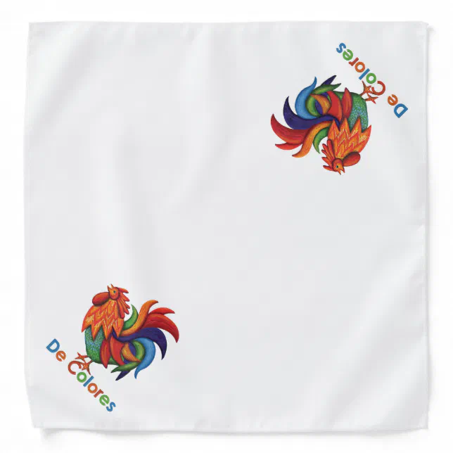 De Colores Rooster Gallo Bandana | Zazzle