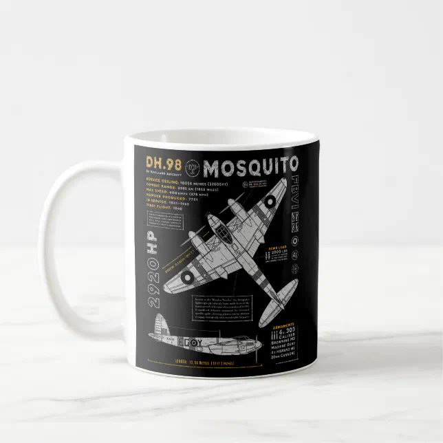 De Havilland Mosquito Fighter Bomber British Ww2 R Coffee Mug | Zazzle